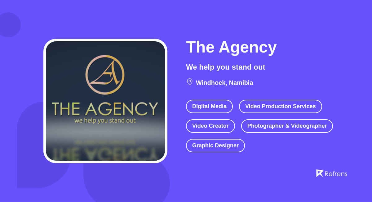 The Agency, Windhoek -Refrens