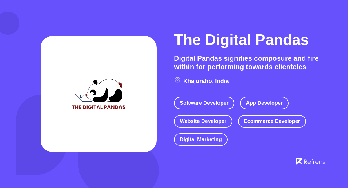 The Digital Pandas, Khajuraho -Refrens