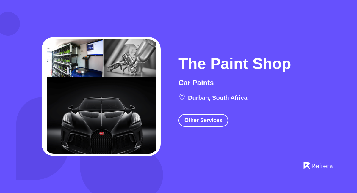 The Paint Shop | Other Services, Durban -Refrens