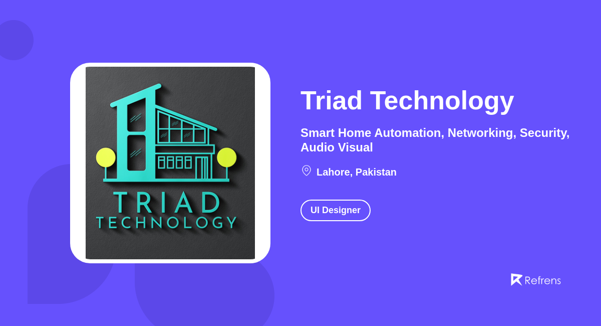 Triad Technology, Lahore -Refrens