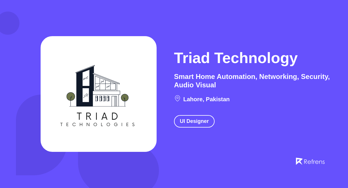 Triad Technology, Lahore -Refrens
