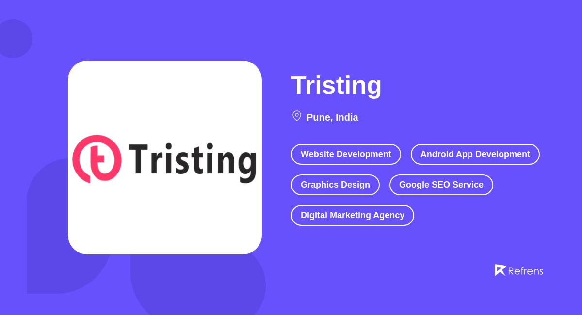 Tristing | Website Development, Pune -Refrens