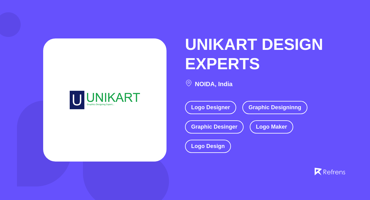 UNIKART DESIGN EXPERTS | Logo Designer, NOIDA -Refrens