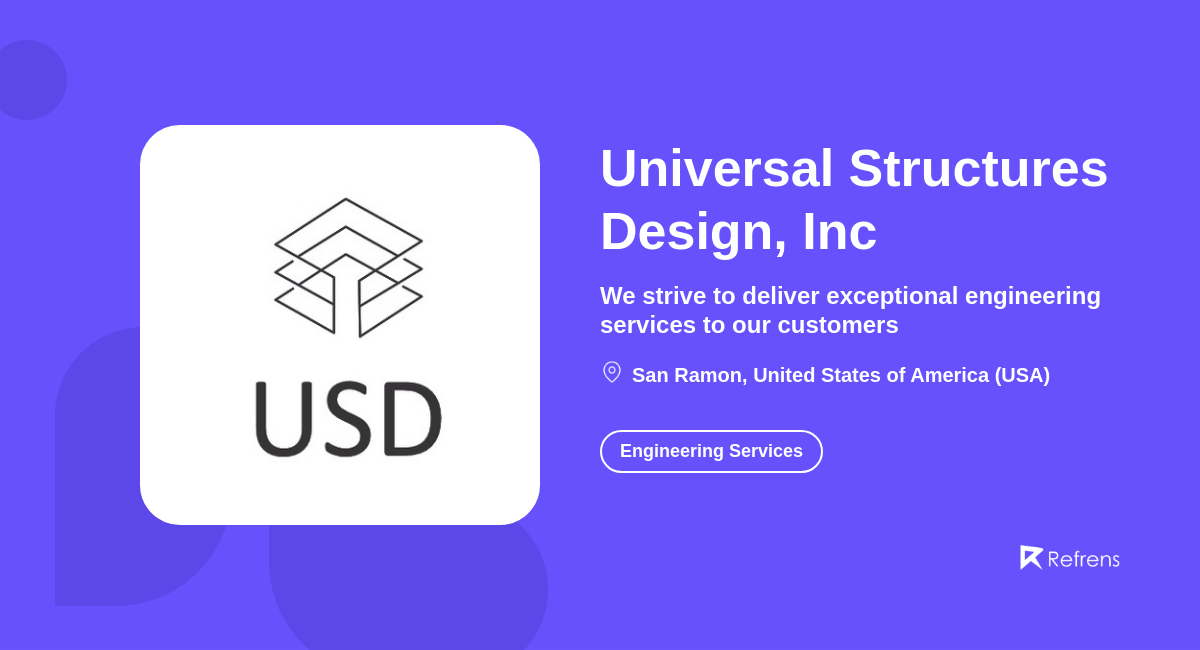 Universal Structures Design, Inc, San Ramon -Refrens