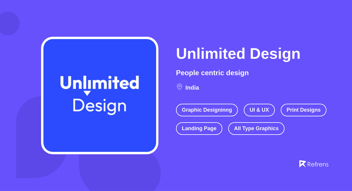 Unlimited Design | Website Developer -Refrens
