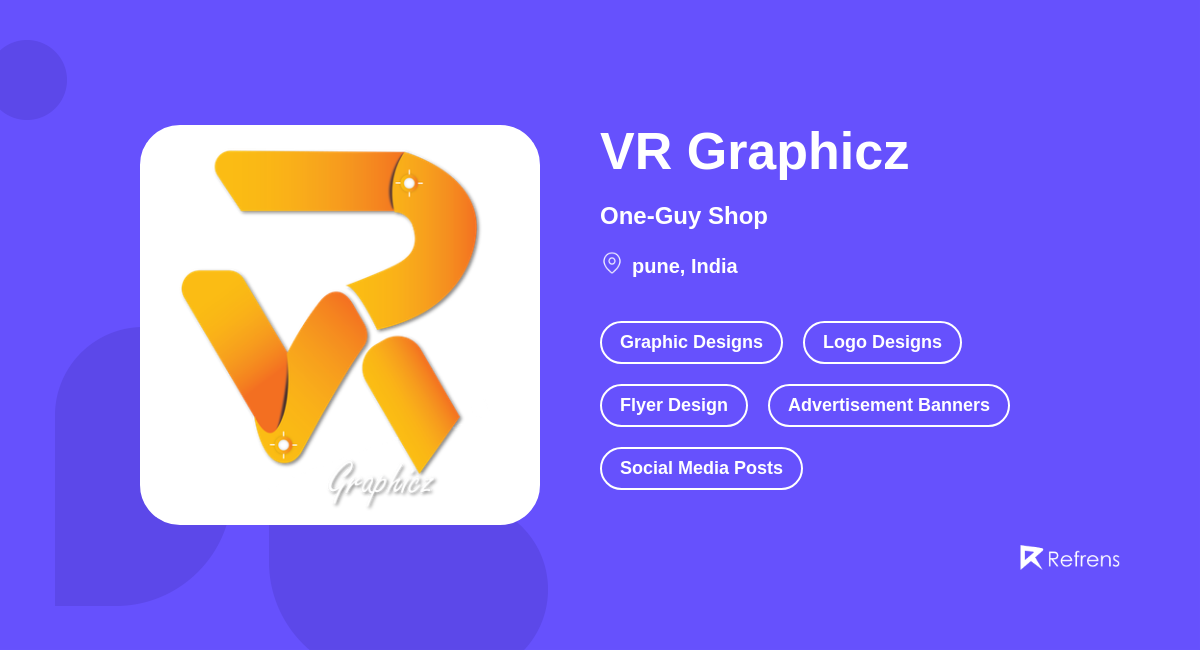 VR Graphicz | Flyer Design, pune -Refrens