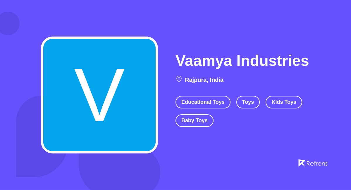 Vaamya Industries | Toys, Rajpura -Refrens