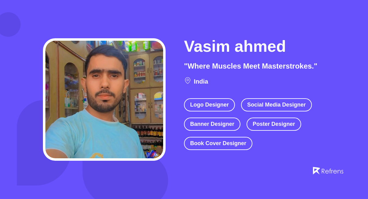 Vasim ahmed | Logo Designer -Refrens