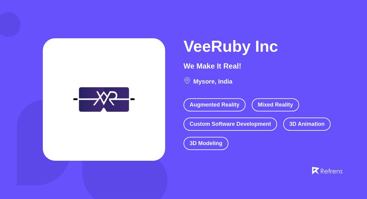 VeeRuby Inc, Mysore -Refrens