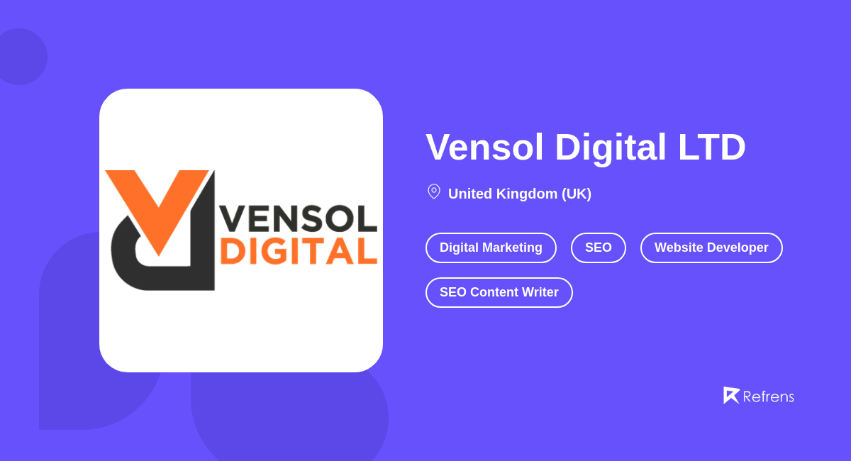 Vensol Digital LTD -Refrens