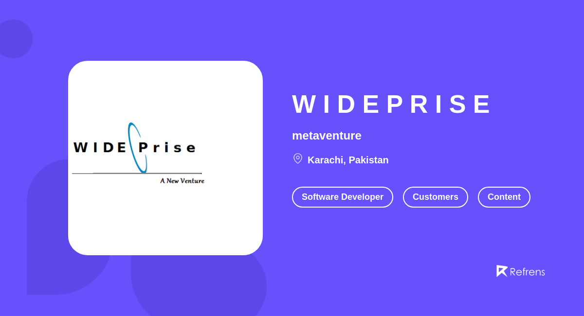 W I D E P R I S E, Karachi -Refrens