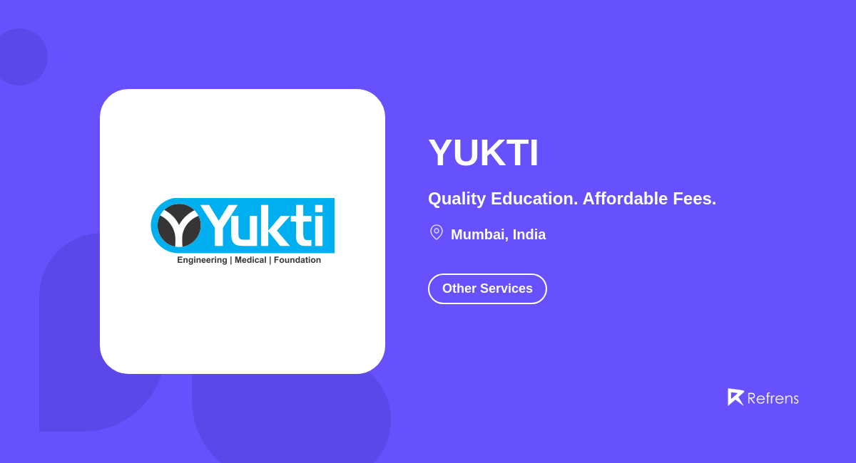 YUKTI | Other Services, Mumbai -Refrens