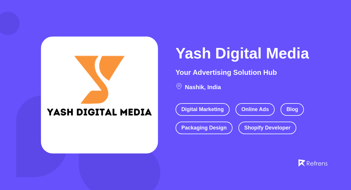 Yash Digital Media | Digital Marketing, Nashik -Refrens