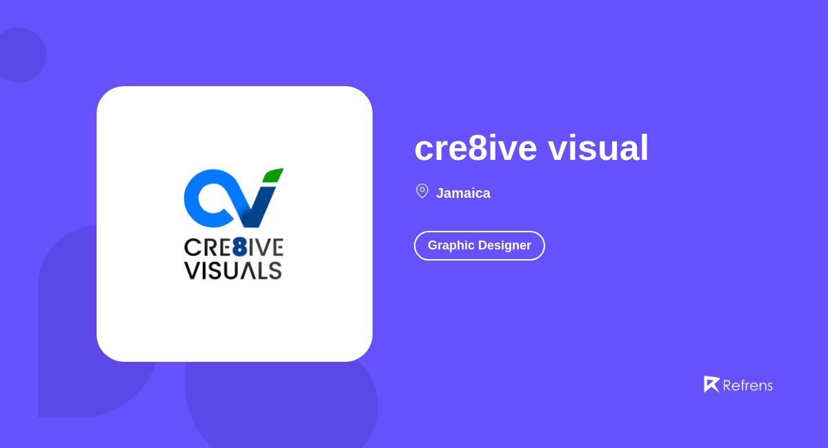 cre8ive visual | Graphic Designer -Refrens