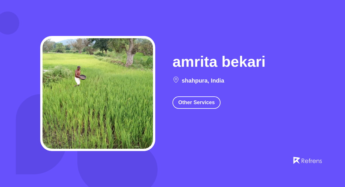 amrita bekari | Other Services, shahpura -Refrens