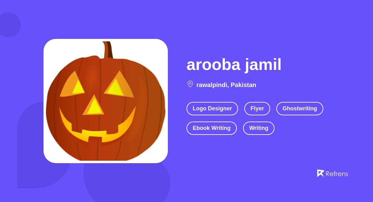 arooba jamil | Logo Designer, rawalpindi -Refrens