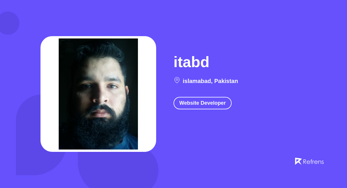 itabd | Website Developer, islamabad -Refrens
