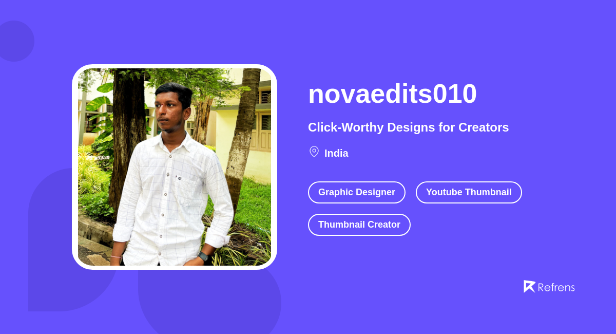 novaedits010 | Graphic Designer -Refrens