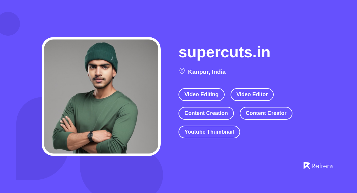 supercuts.in | Graphic Designer, Kanpur -Refrens