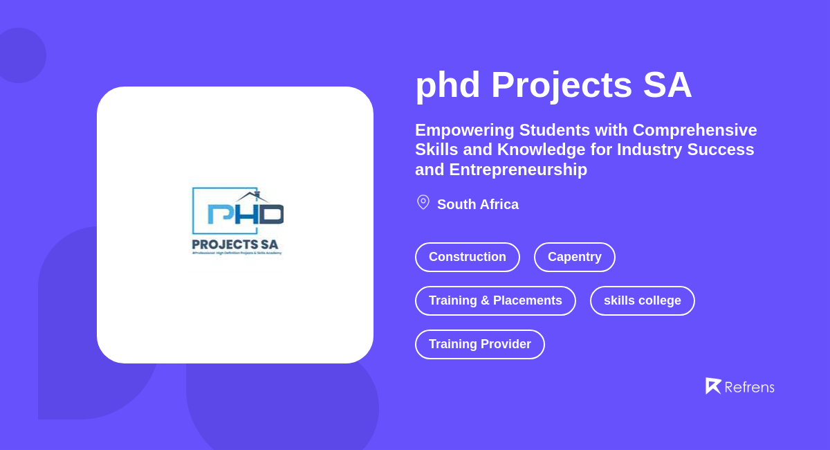 phd Projects SA -Refrens