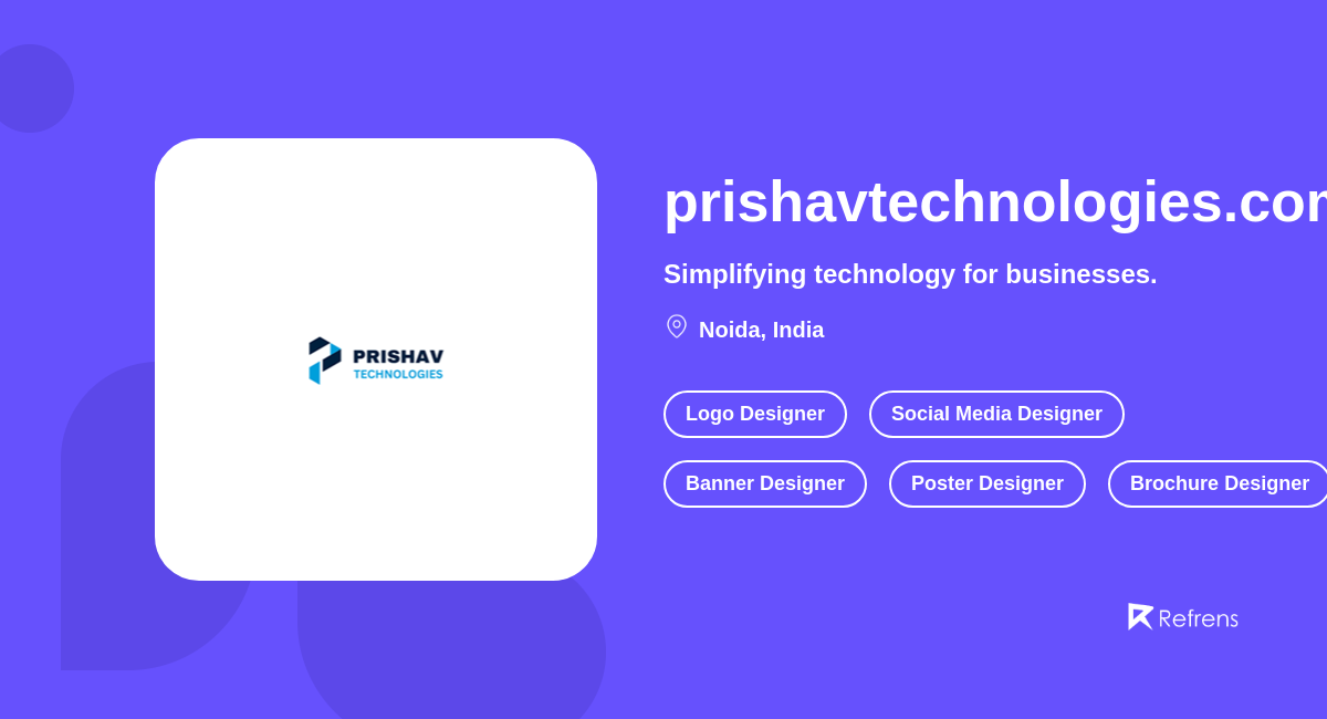 prishavtechnologies.com, Noida -Refrens