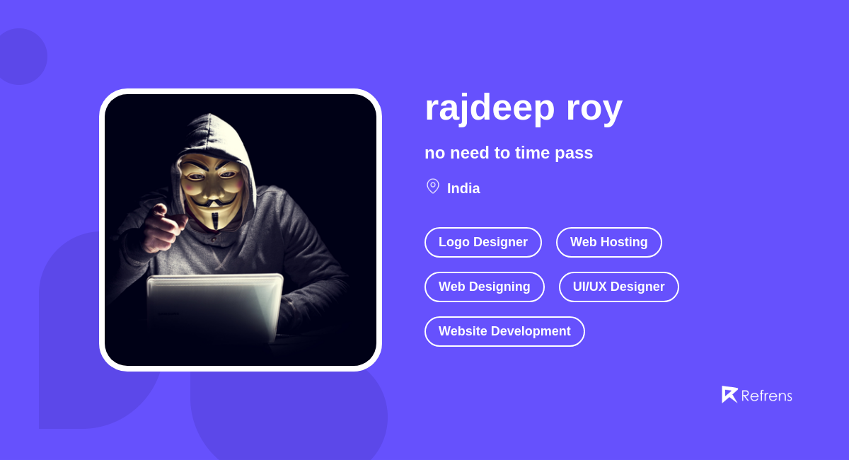 rajdeep roy | Logo Designer -Refrens