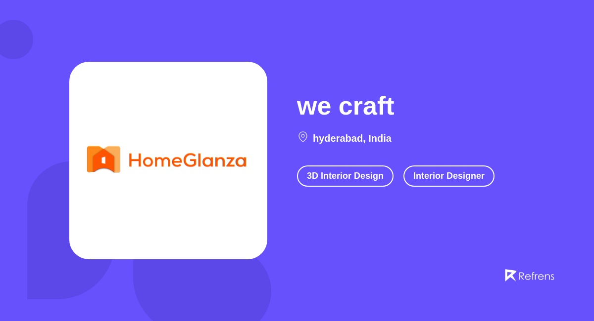 we craft, hyderabad -Refrens