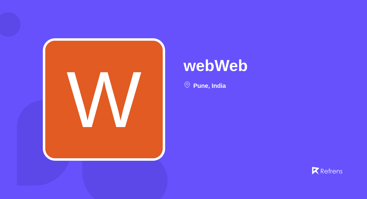 webWeb, Pune -Refrens