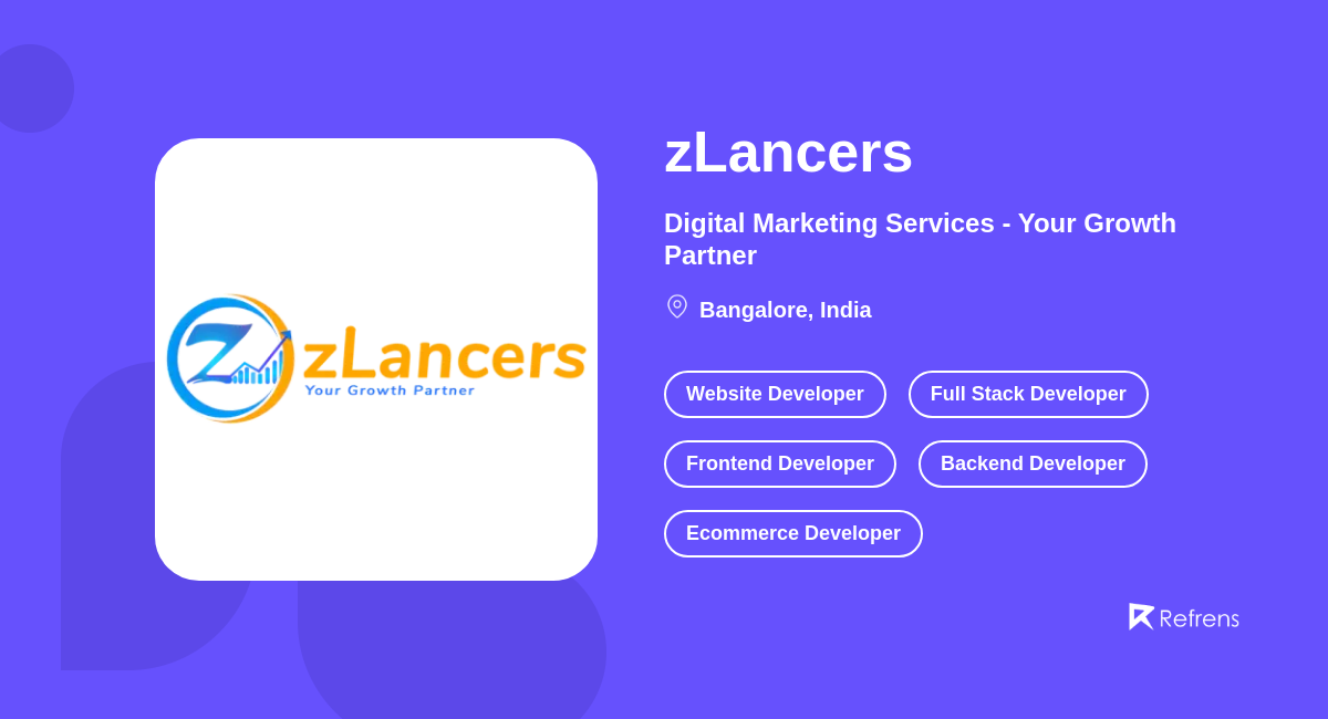 zLancers, Bangalore -Refrens